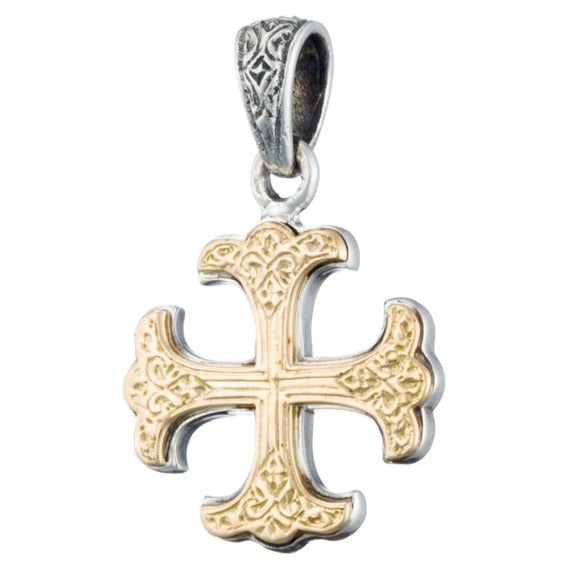 Equilateral Orthodox Cross | Handmade Greek Jewelry | Melikos