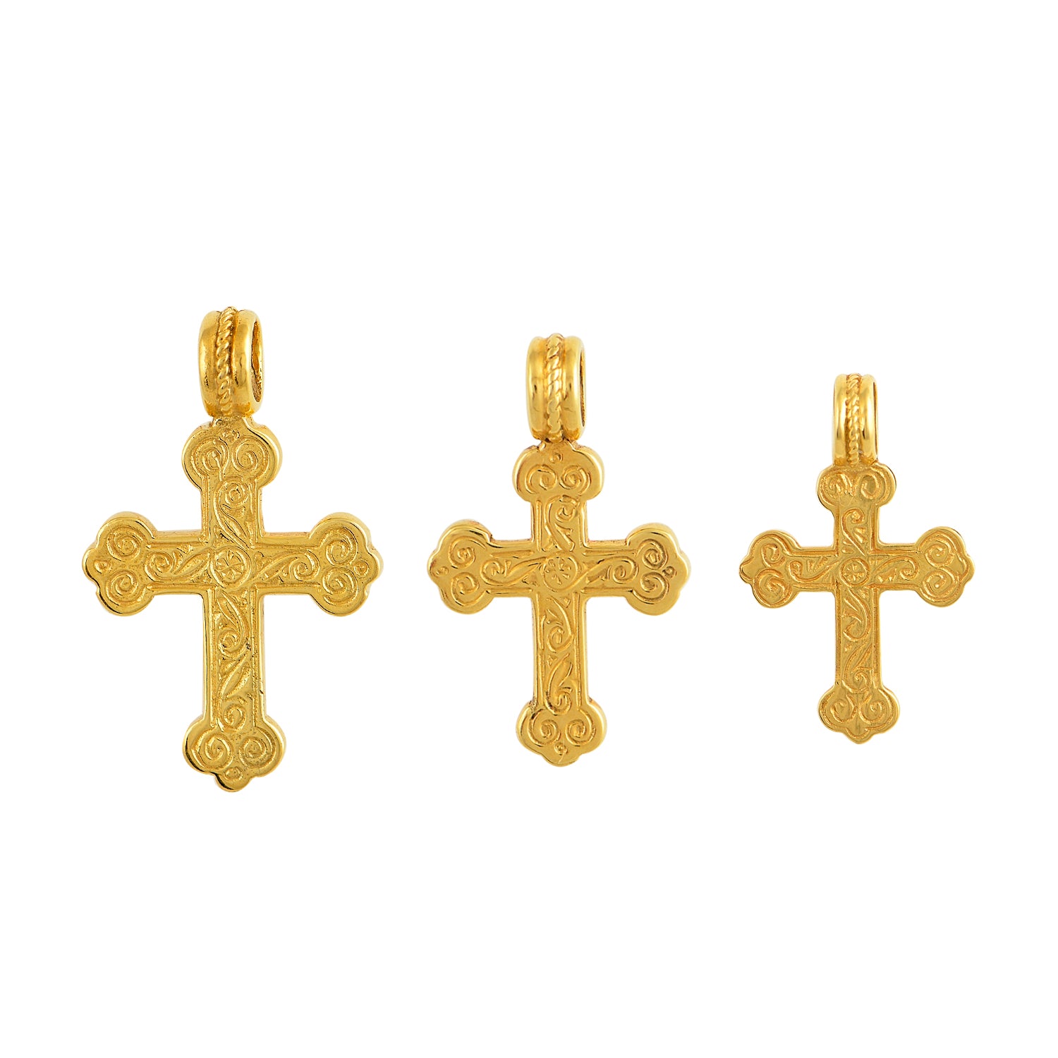 Trifolium Orthodox Cross | Handmade Greek Jewelry | Melikos