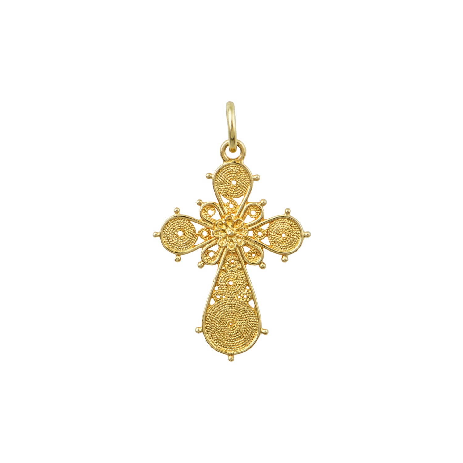 Agni Gold Orthodox Cross | Handmade Greek Jewelry | Melikos