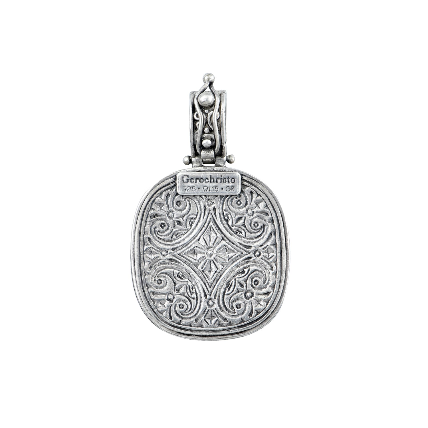 "Jesus Christ Victorious" MOP Pendant | Handmade Greek Jewelry | Melikos