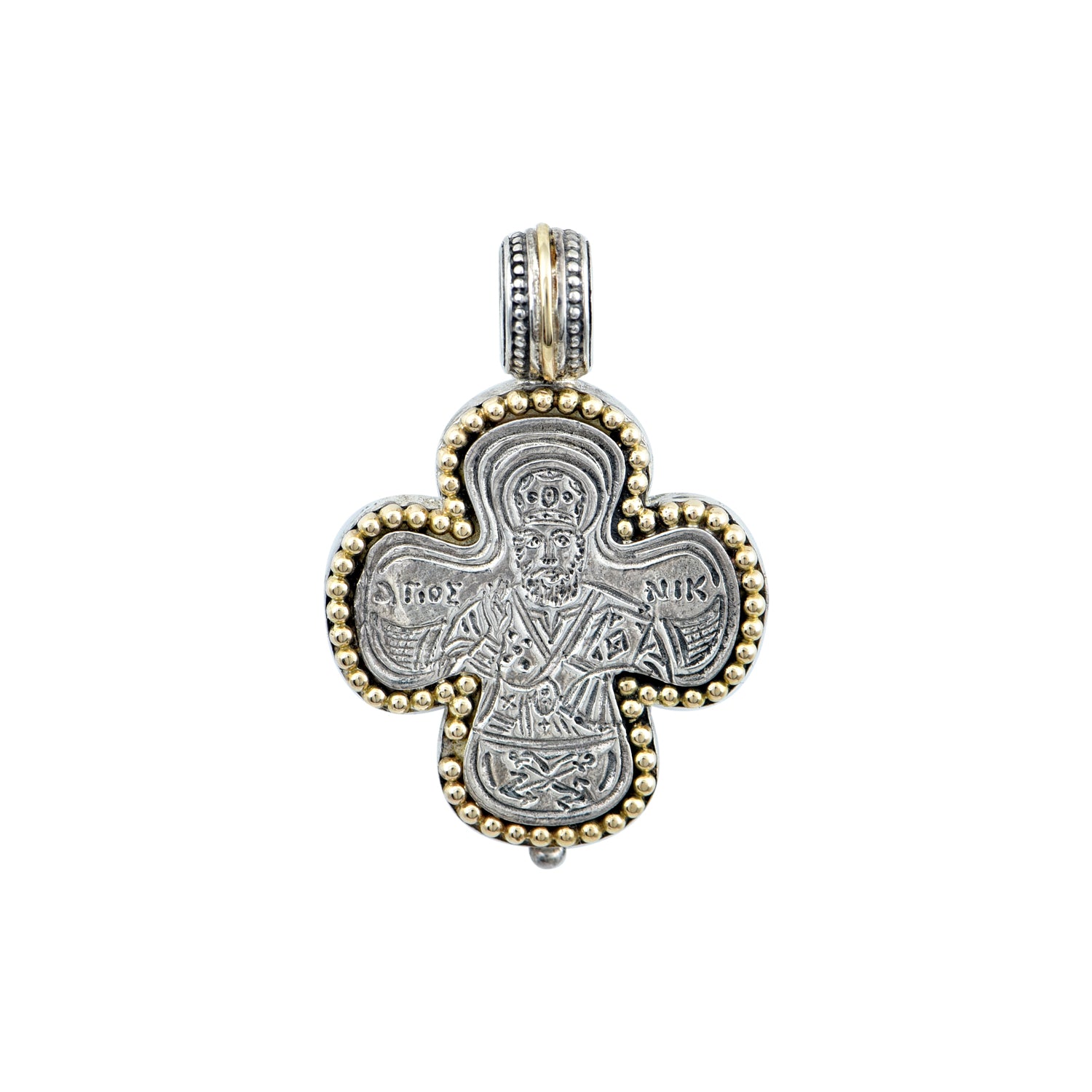Saint Nicholas Cross | Handmade Greek Jewelry | Melikos