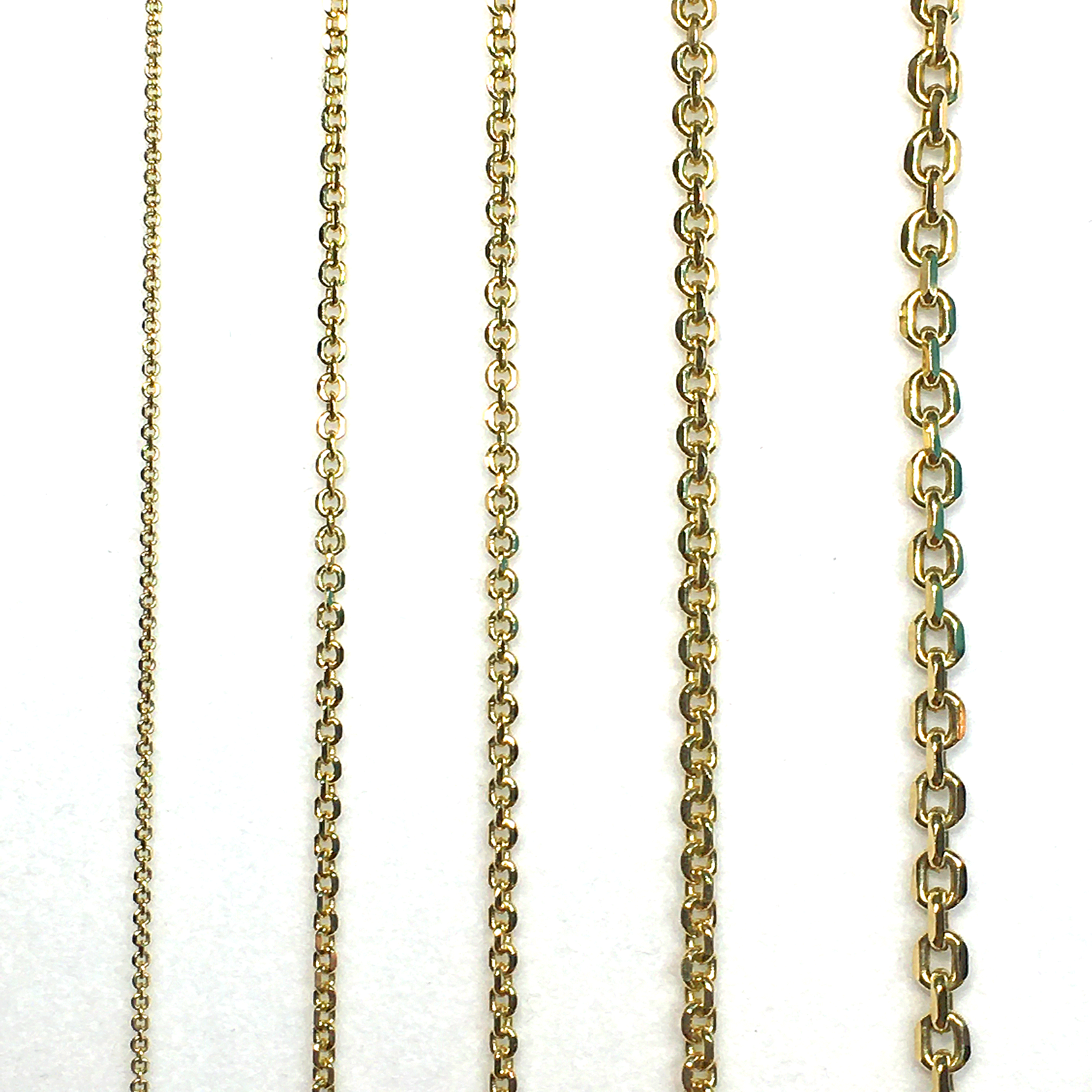 Cable Link Gold Chain | Handmade Greek Jewelry | Melikos