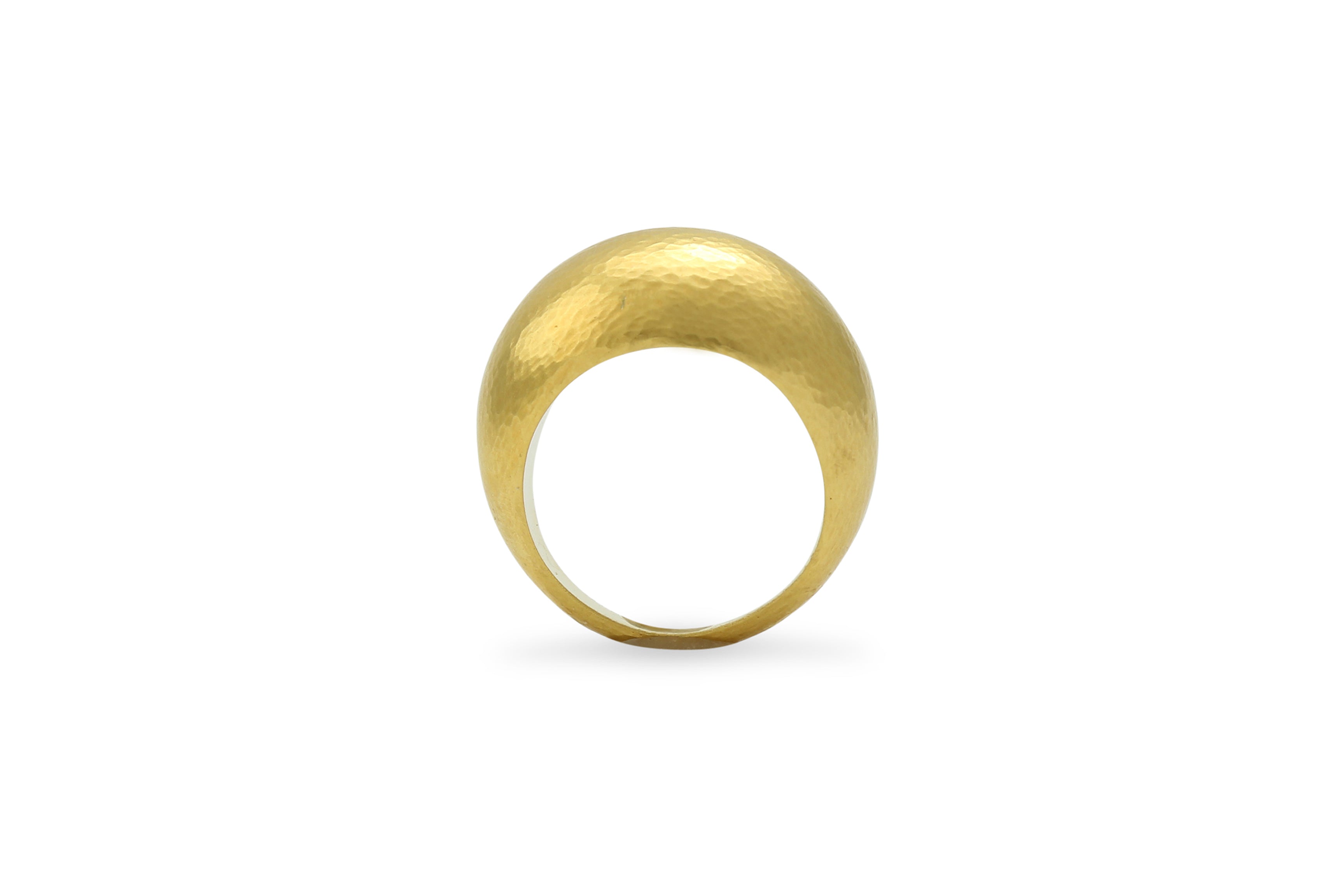 Helios Dome Gold Ring | Handmade Greek Jewelry | Melikos