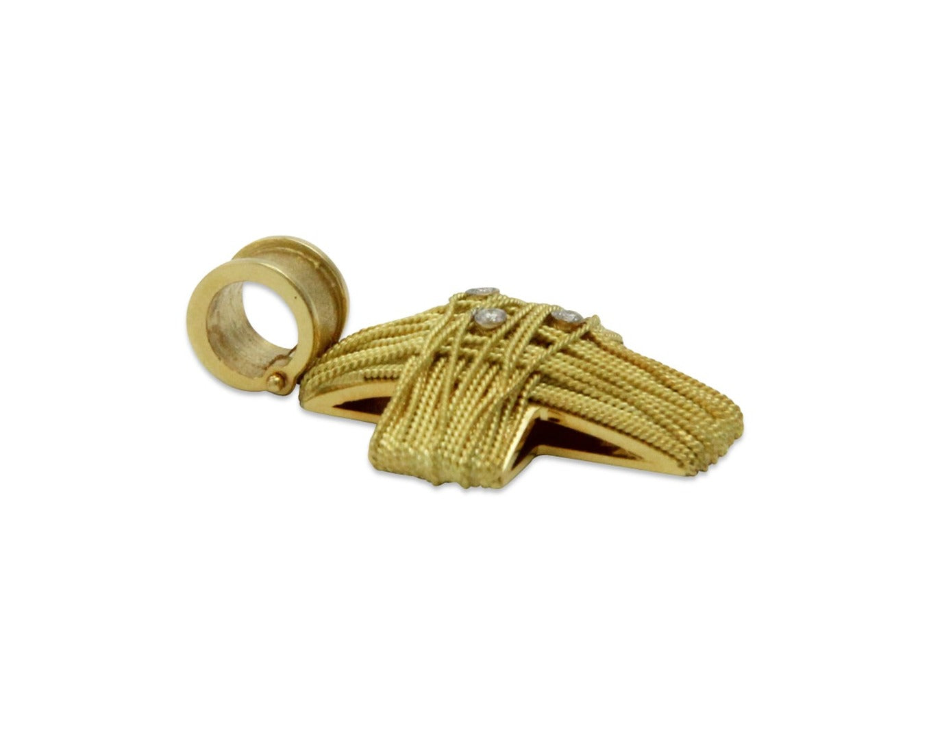 Kalathi of Stars Gold Cross | Handmade Greek Jewelry | Melikos