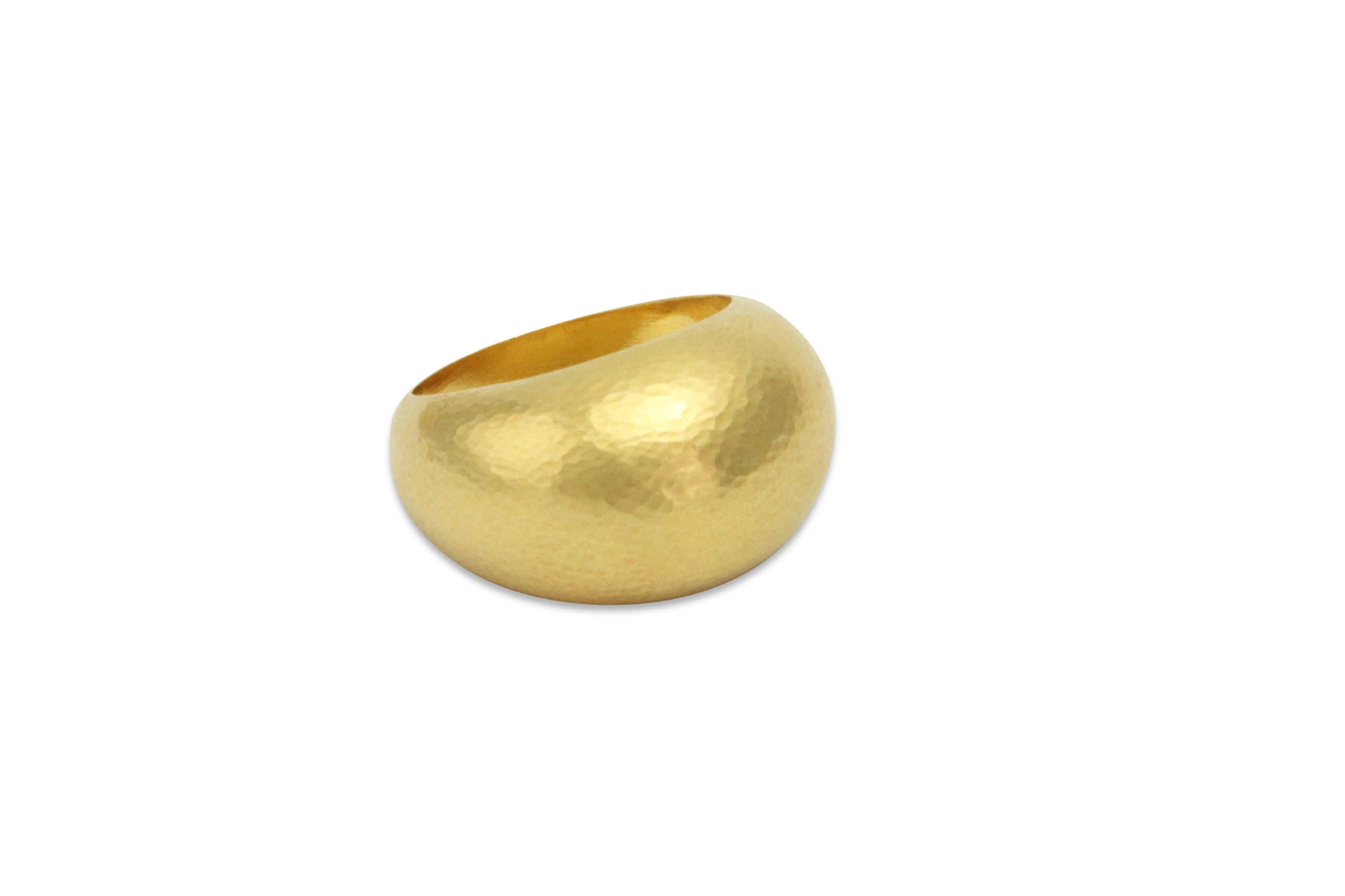 Helios Dome Gold Ring | Handmade Greek Jewelry | Melikos