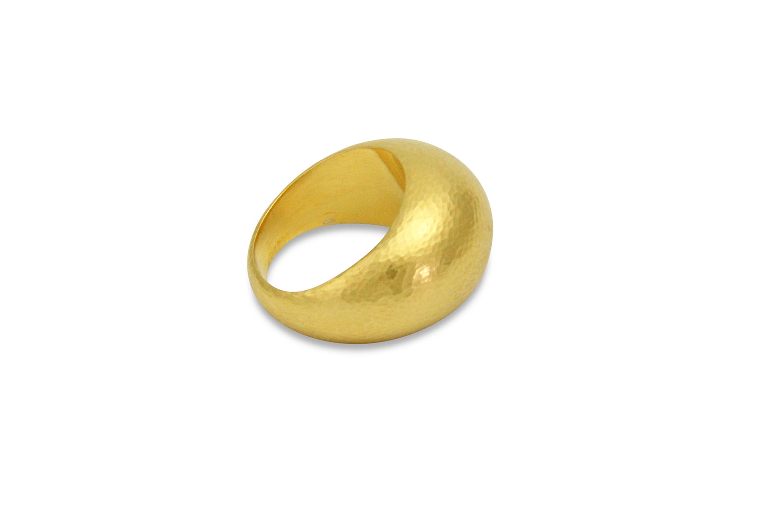 Helios Dome Gold Ring | Handmade Greek Jewelry | Melikos