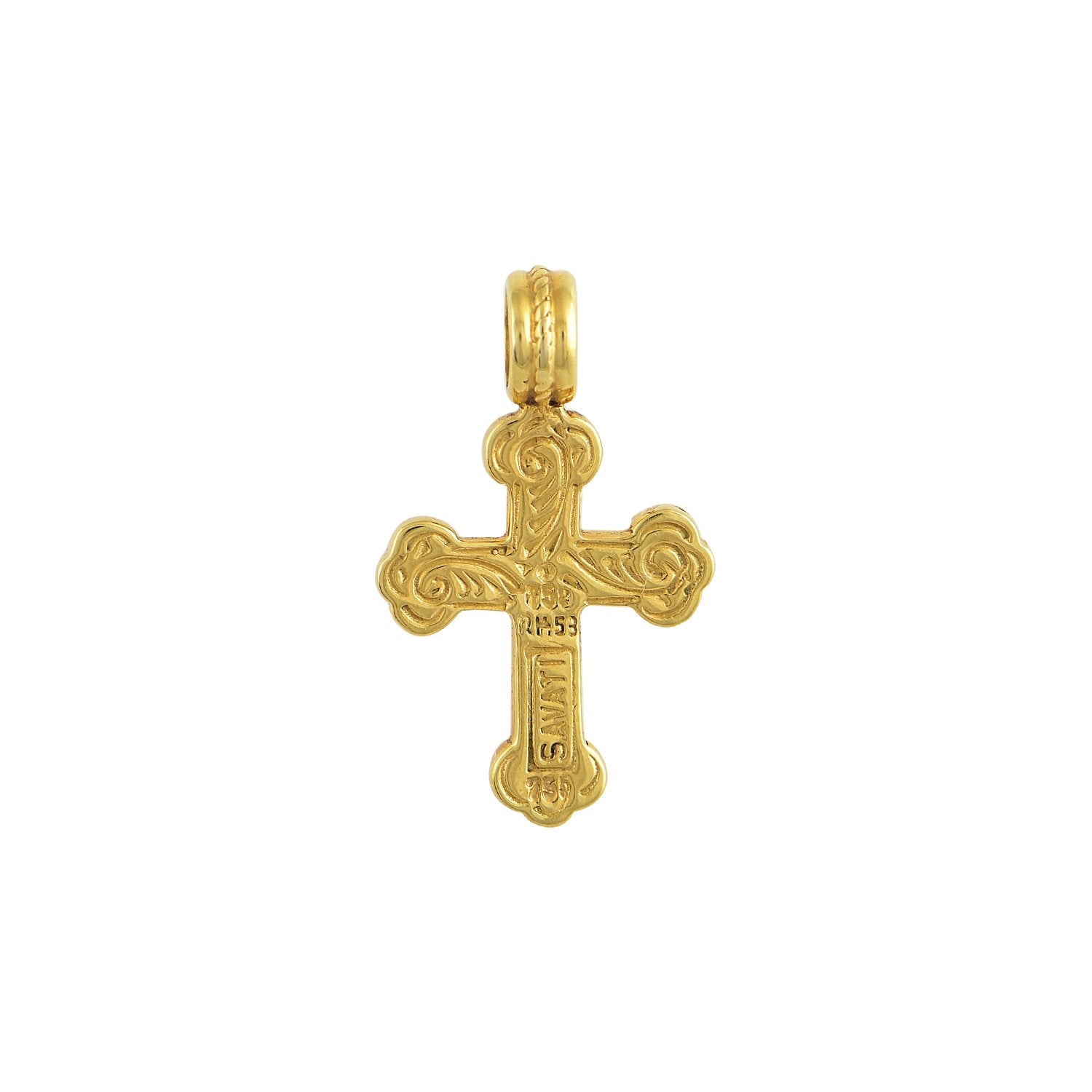 Trifolium Orthodox Cross | Handmade Greek Jewelry | Melikos